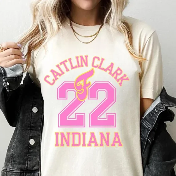 Caitlin Clark 22 Indiana Fever Basketball T Shirt Womens College Star ...
