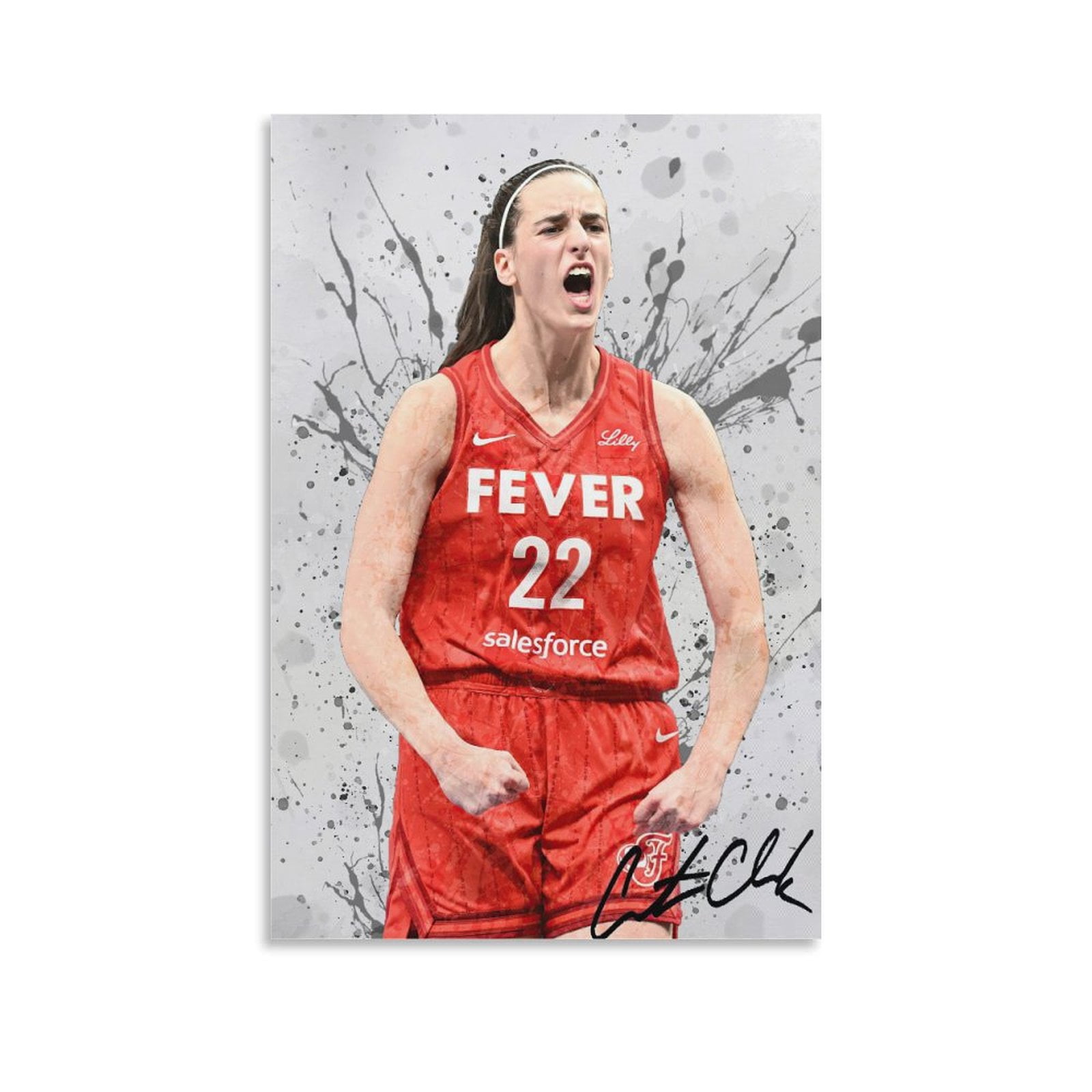 Caitlin Clark Cool Poster Basketball Star Player Poster For Bedroom ...