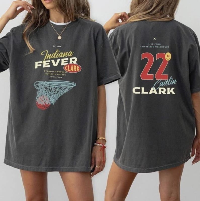 Caitlin Clark Indiana Fever Hoops T-Shirt Indiana Fever Tee. - Walmart.com