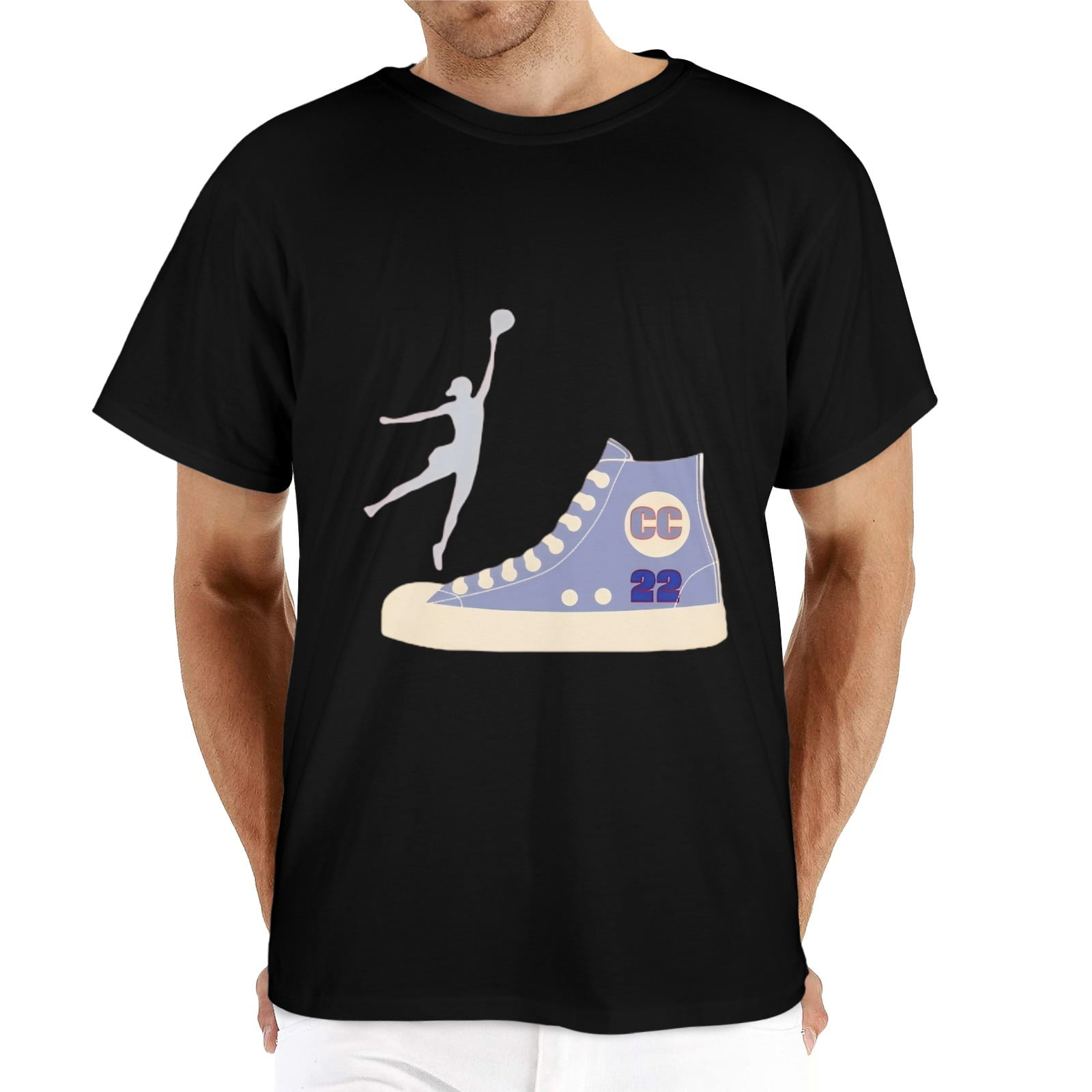 Caitlin Clark Men's Cotton Crew Neck T-Shirts, Versatile Soft Basics,Father's Day Gifts ...