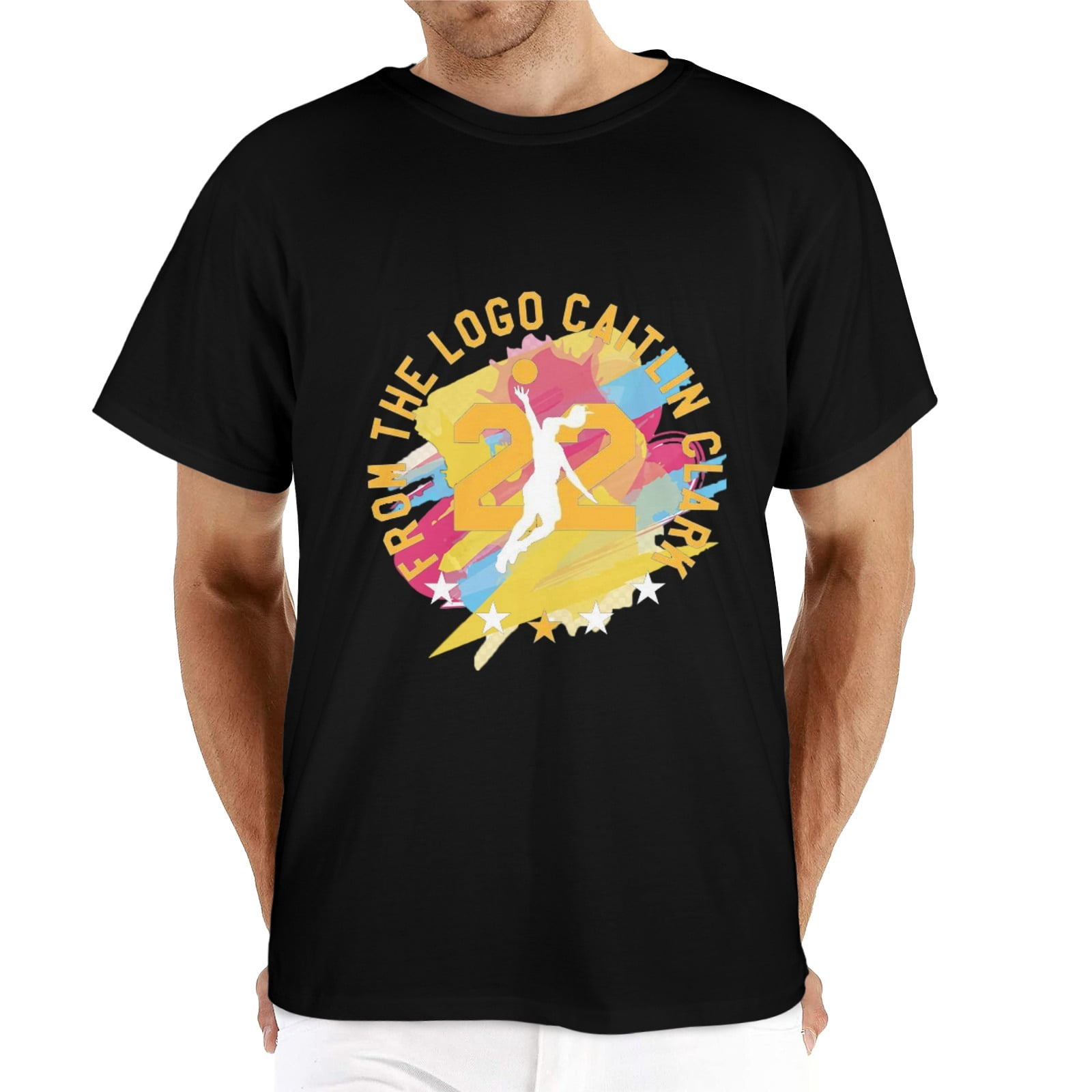Caitlin Clark Men's Heavy Cotton T-Shirt – Daily Wear, Travel & Gym ...