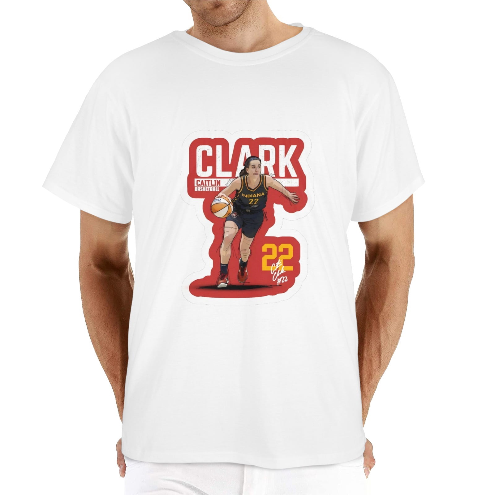 Caitlin Clark Men's Heavy Cotton T-Shirt – Daily Wear, Travel & Gym ...
