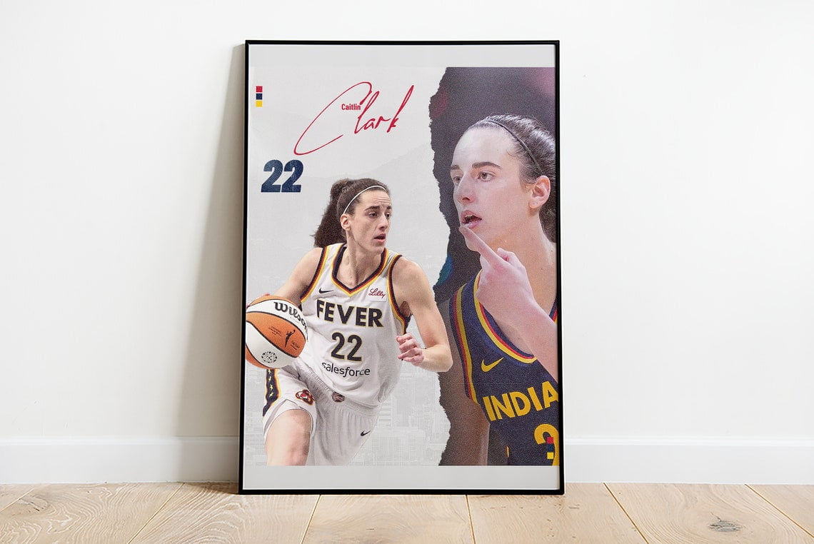 Caitlin Clark Poster, Indiana Fever Poster, Womens College Sports ...