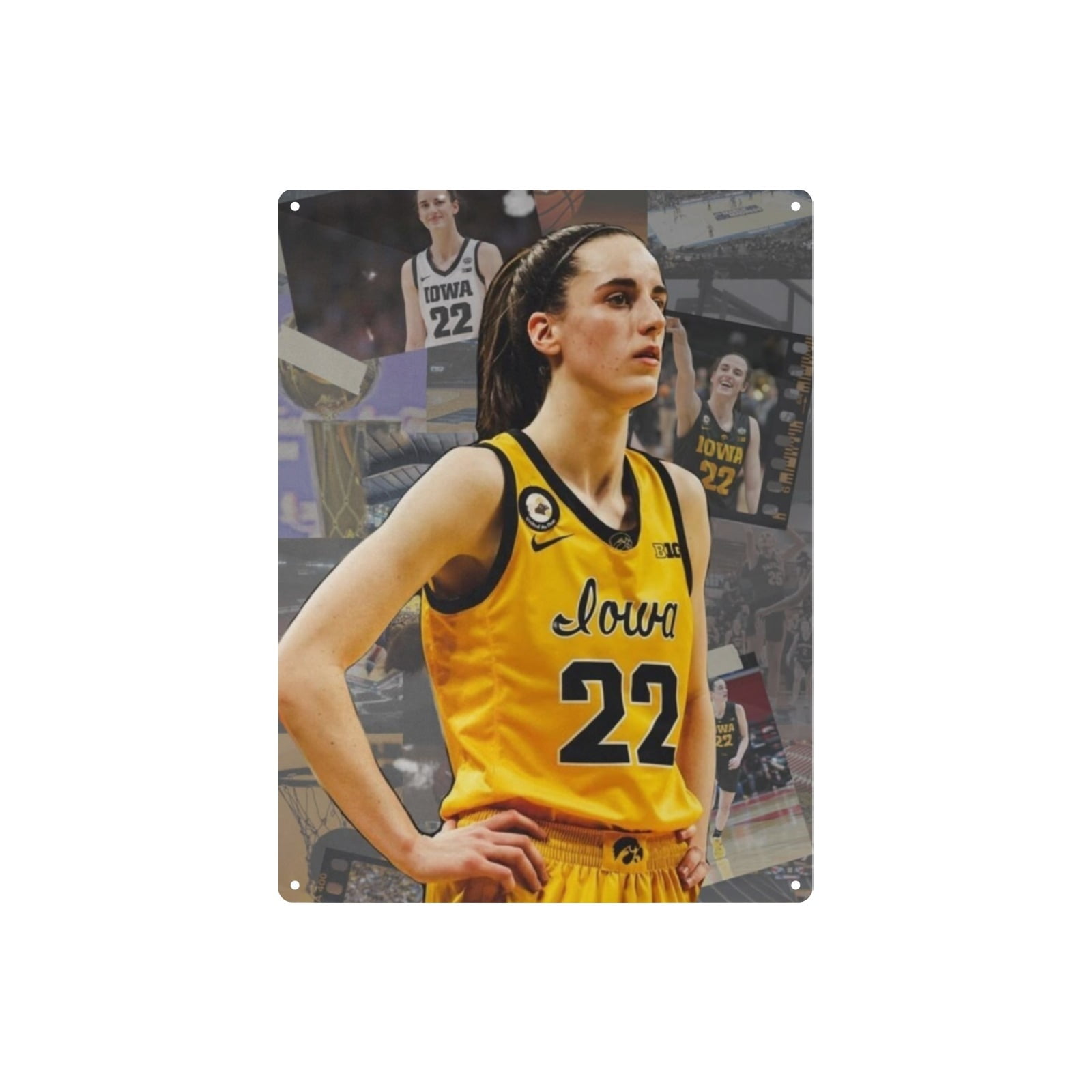 Caitlin Clark Retro Metal Tin Sign - Vintage Basketball Wall Decor for ...