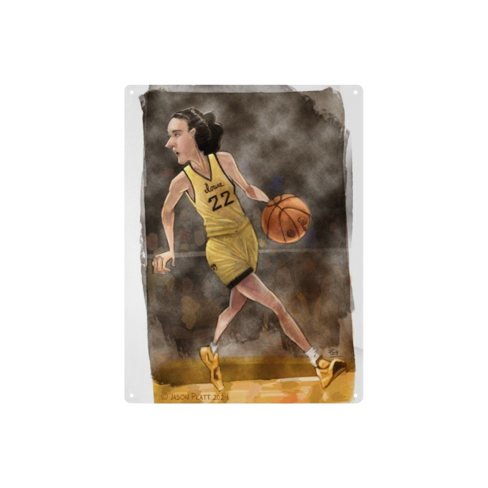 Caitlin Clark Retro Metal Tin Sign - Vintage Basketball Wall Decor for Bedroom, Living Room ...