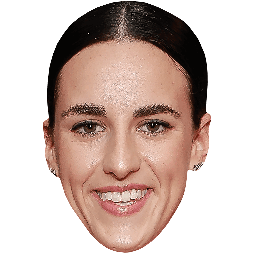 Caitlin Clark (Smile) Celebrity Mask, Flat Card Face, Fancy Dress Mask ...