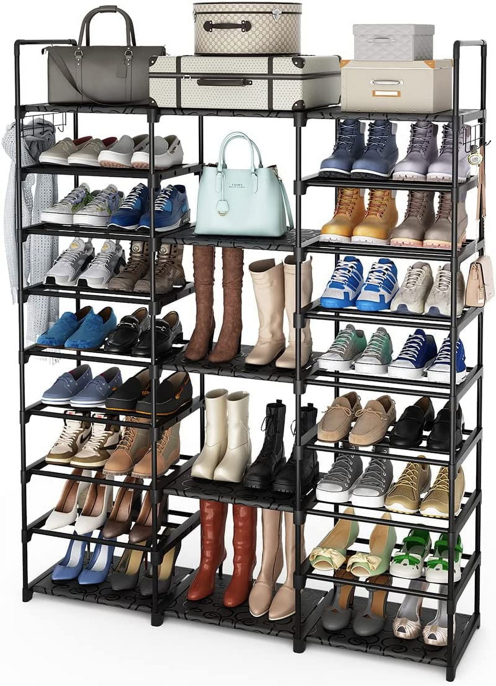 Caitlyn 9 Tiers Shoe Rack Storage Organizer Shoe Shelf Organizer for ...
