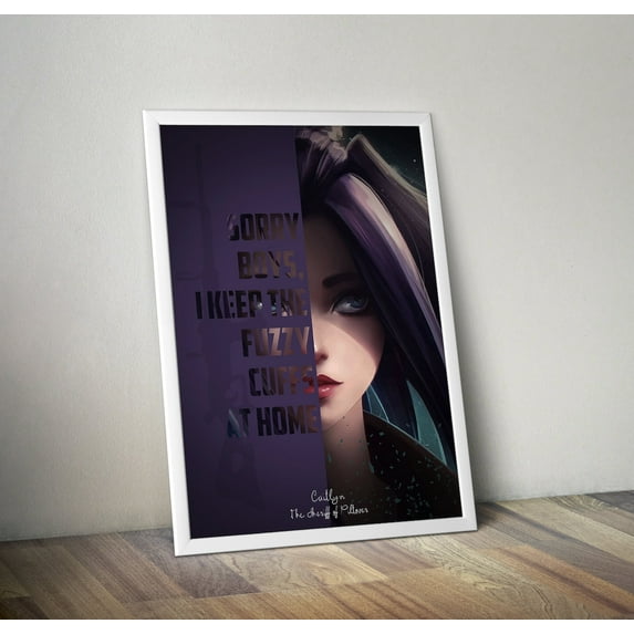 Caitlyn LoL Poster League of Legends Gamer Room Decor, Size 8x12 ...