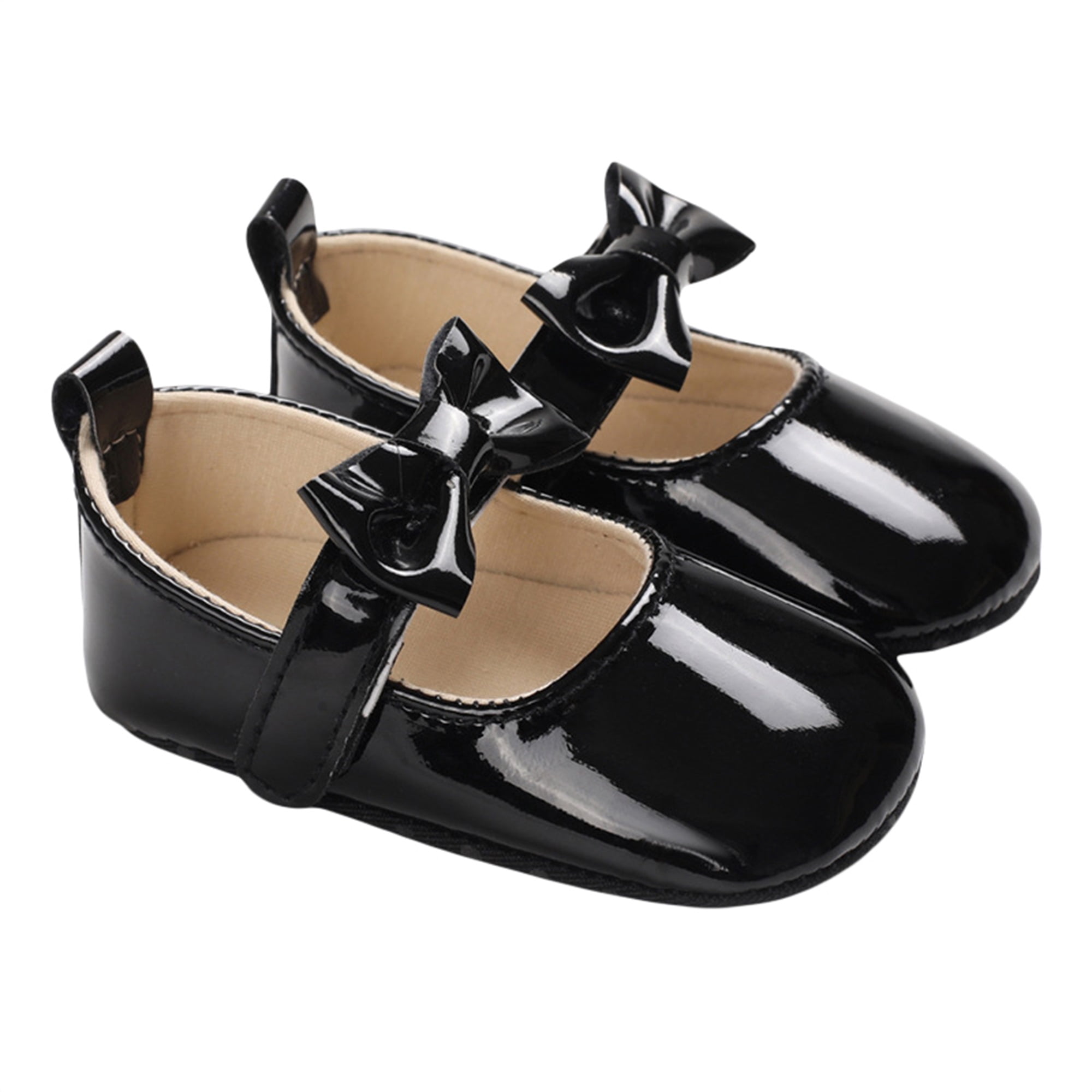 Caitzr Baby Girls Mary Jane Shoes Cute Bow Quilted Princess Flats ...