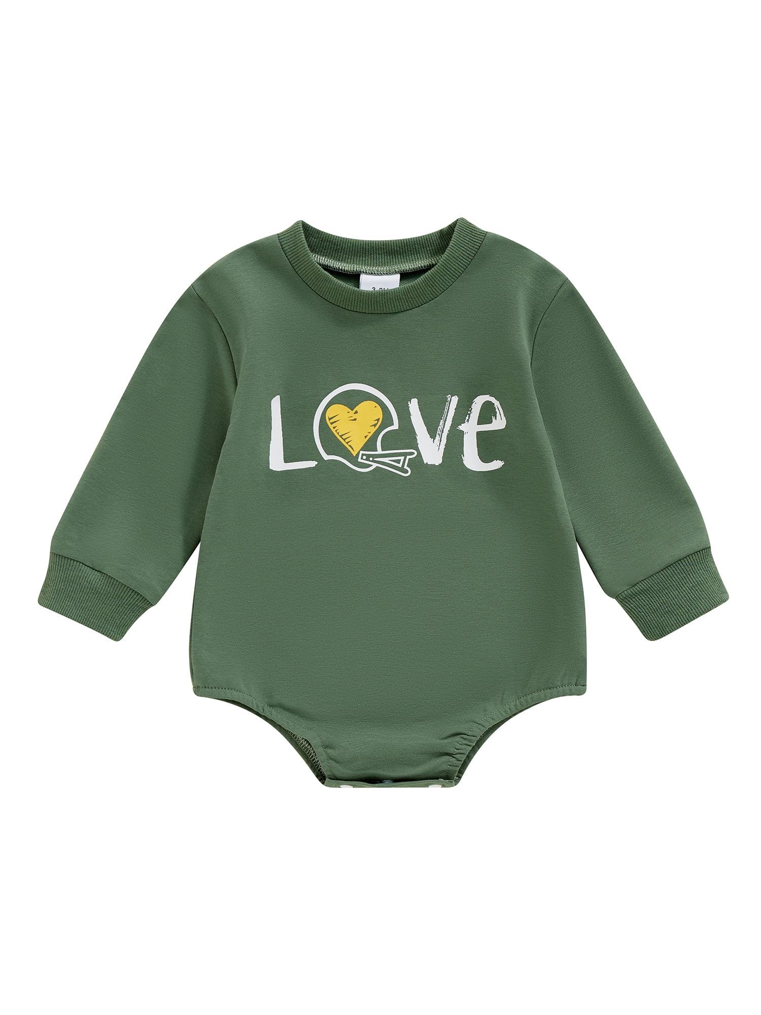 Caitzr Baby Romper, Long Sleeve Letters Cheese Print Fall Casual Bodysuit - Walmart.com