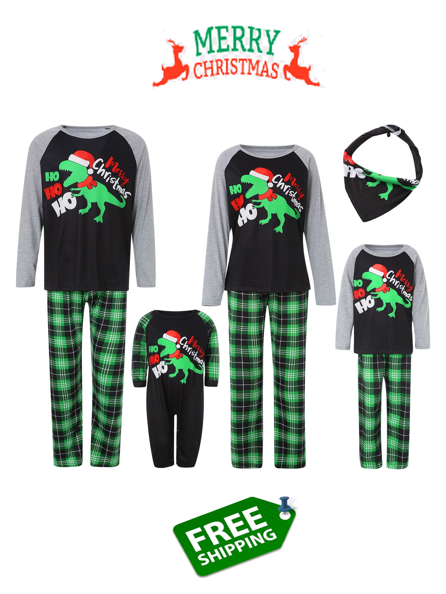 Caitzr Hot Matching Christmas Pajamas For Family Pajamas For Women Set ...
