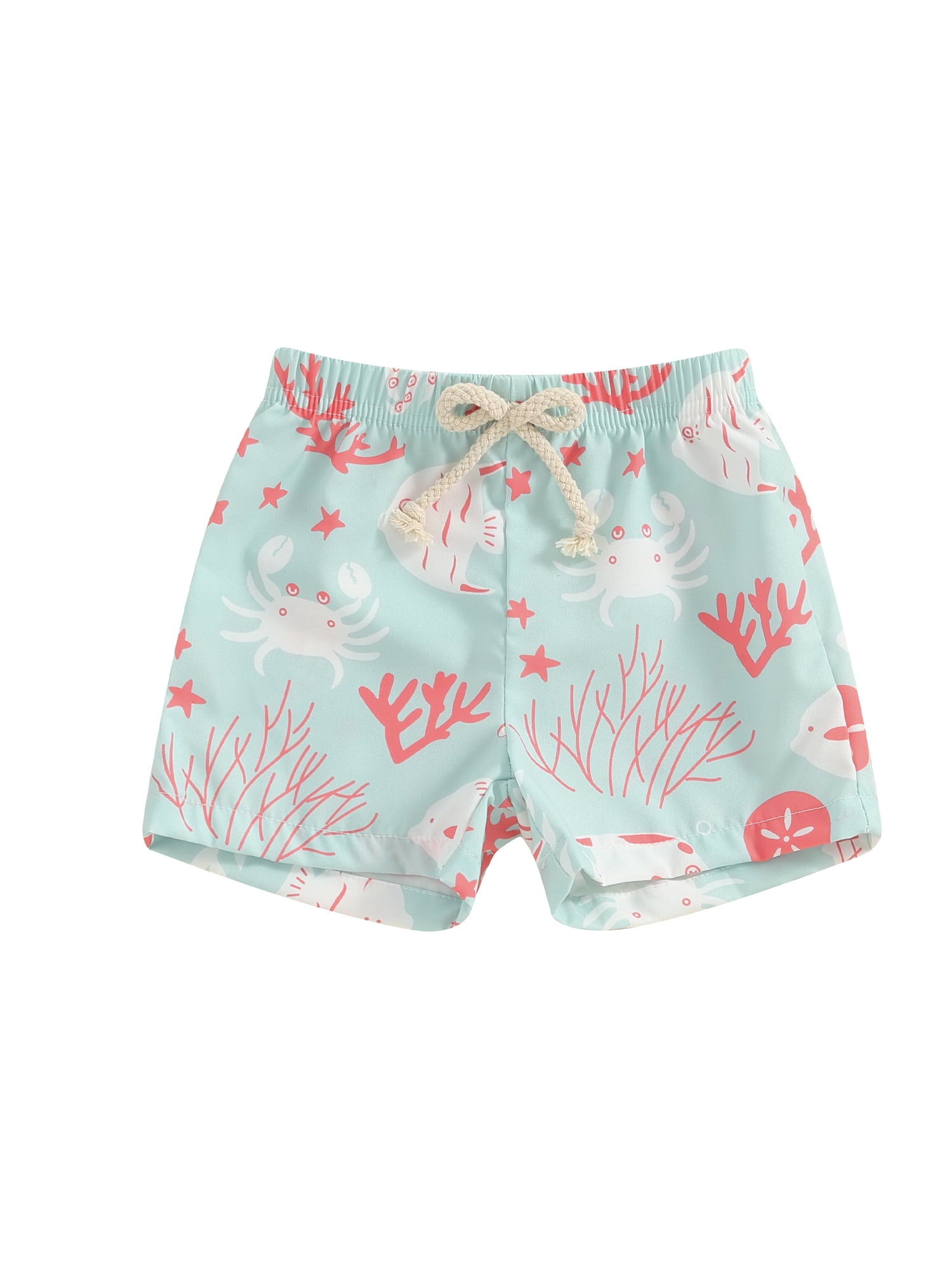 Caitzr Infant Baby Boy Summer Swim Trunks Ocean Animal Print Elastic ...