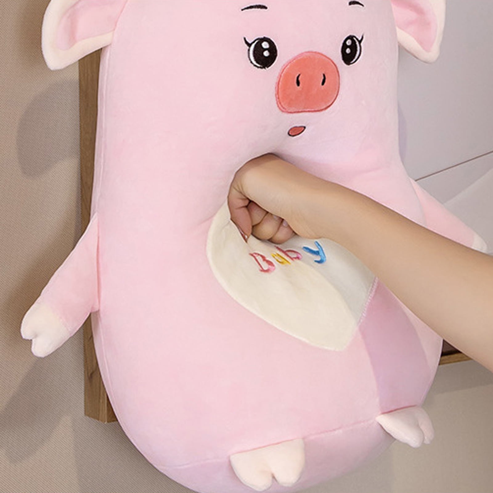 Caitzr Soft Fat Pig Plush Hugging Pillow,Cute Piggy Stuffed Animal Doll ...
