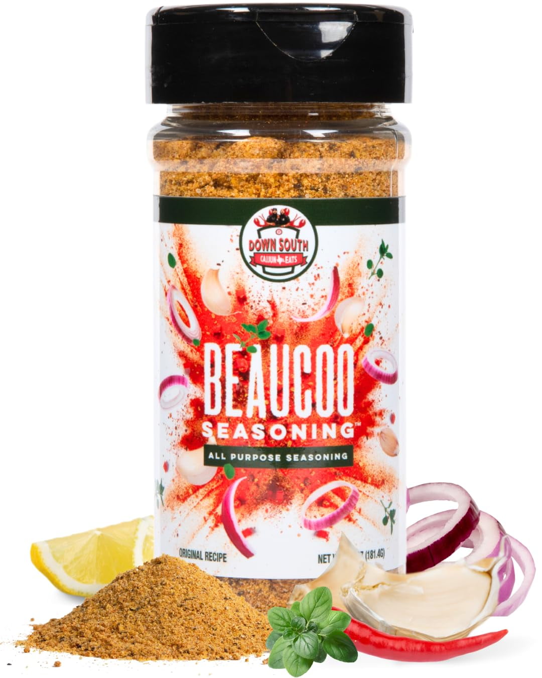Cajjun Eats Beaucoo All Purpose Cajun BSL1 Seasoning with Twist, Low ...