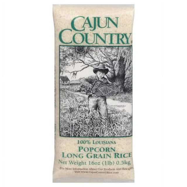 Cajun Country Long Grain Popcorn Rice, 1 Lb - Aromatic, Flavorful, Easy ...