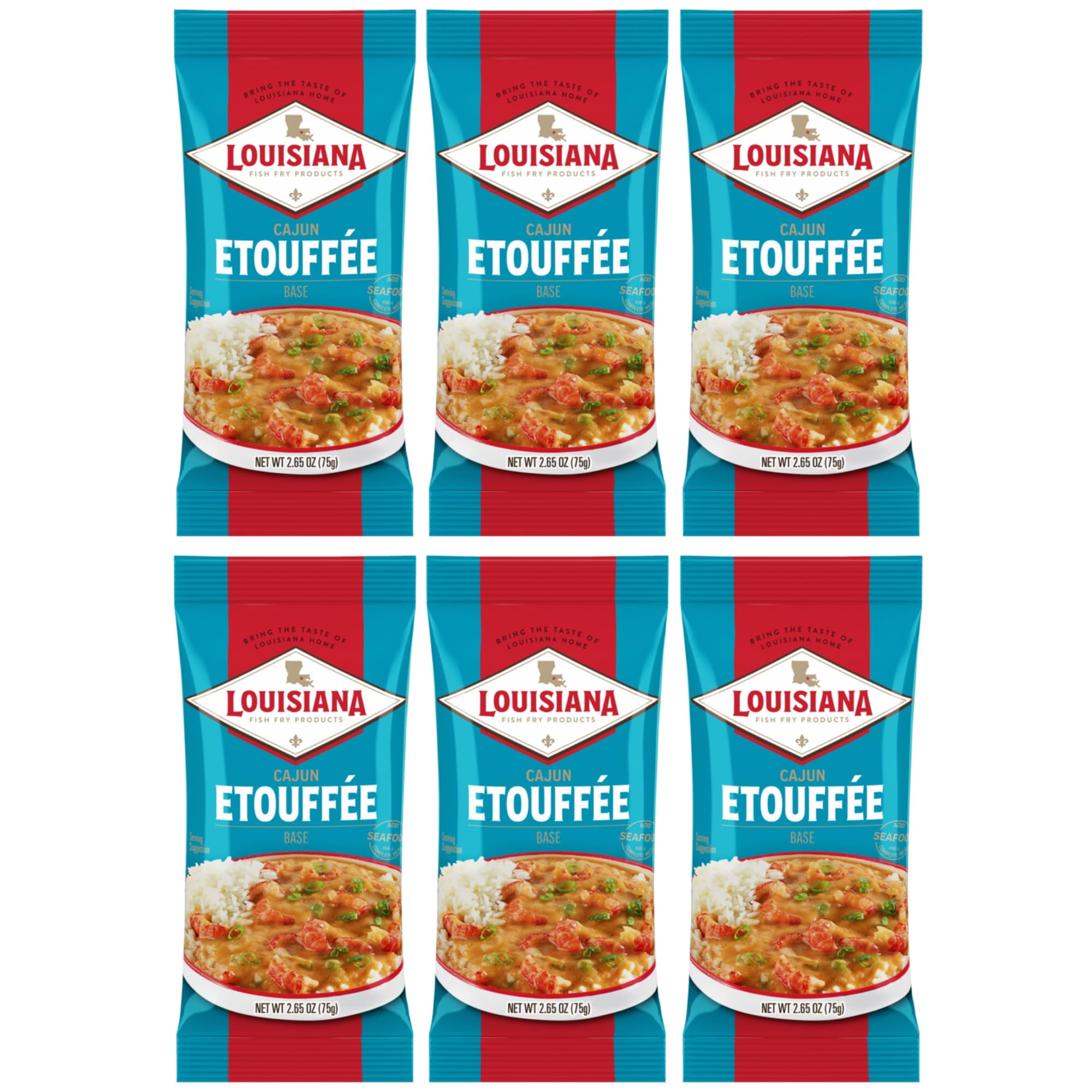 Cajun Etouffee Base 2.65 YPF5 oz. (Pack of 6) - Authentic Cajun ...