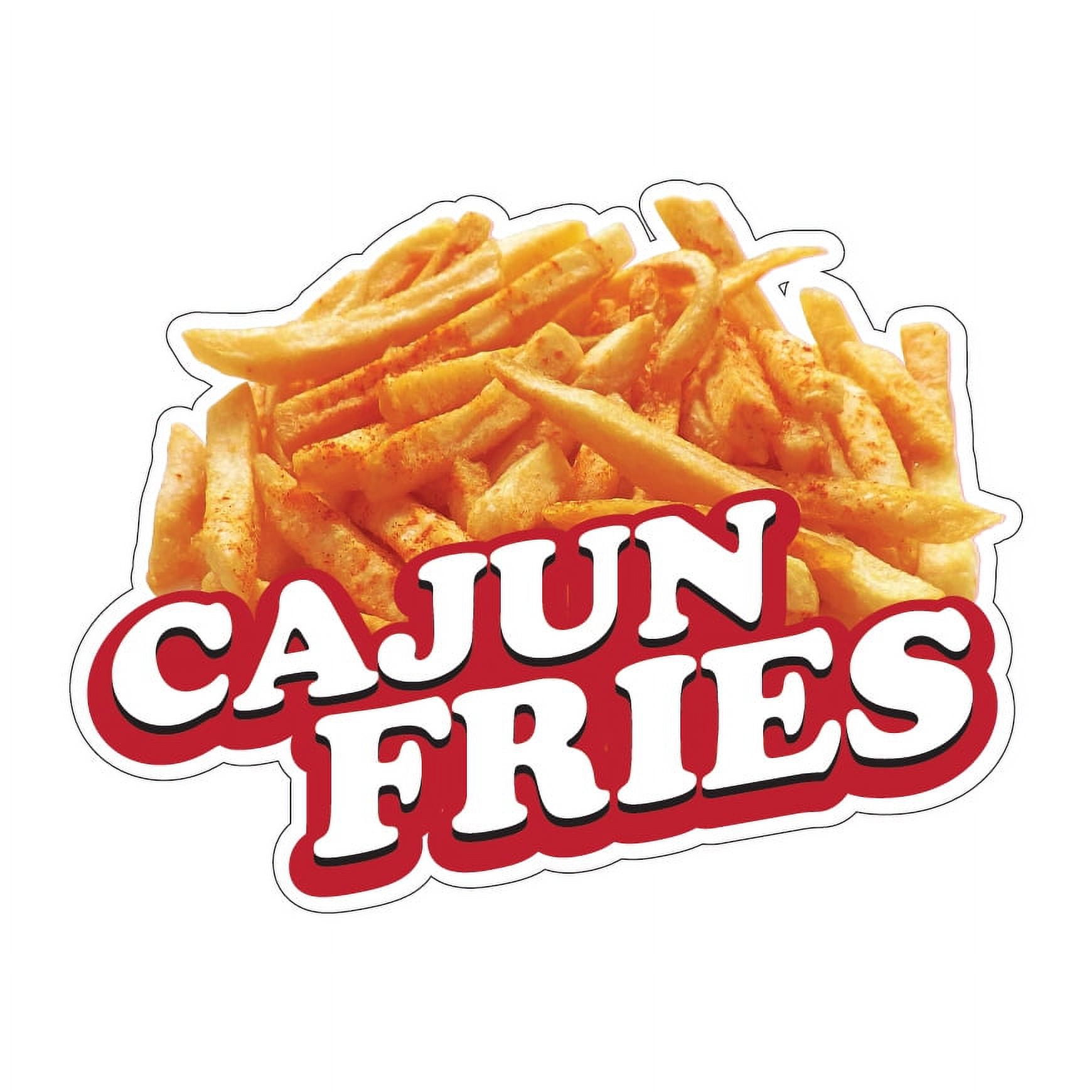 SignMission Cajun Fries 24 in. Decal Concession Stand Food Truck ...