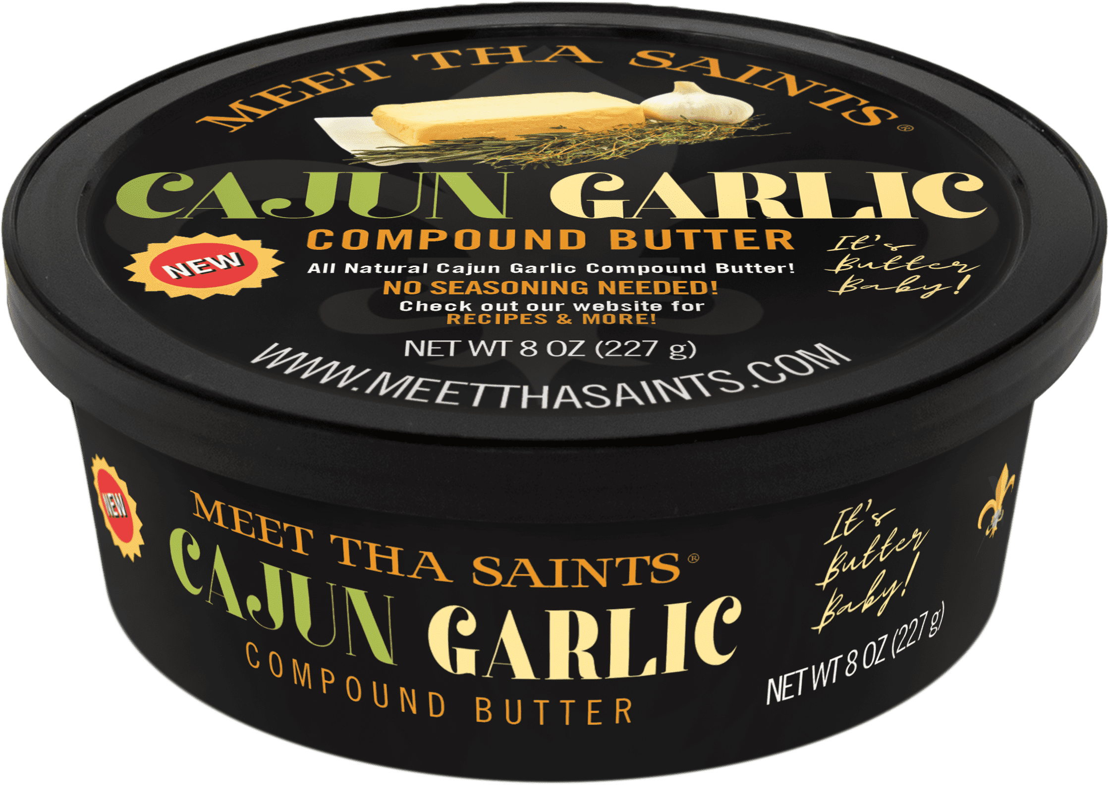 Meet Tha Saints Cajun Garlic Butter, Rich Real Butter, Savory Cajun ...