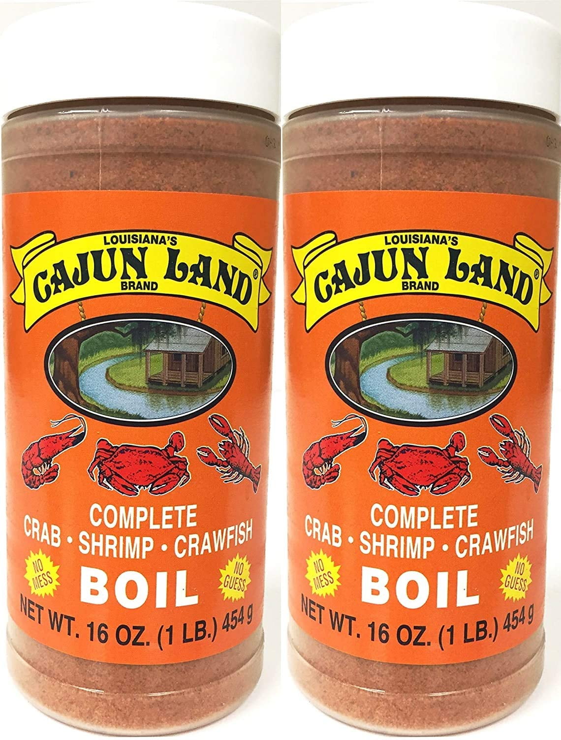 Cajun Land Complete Crab Shrimp Crawfish Boil 1 Pound (2 Pack) C3 ...