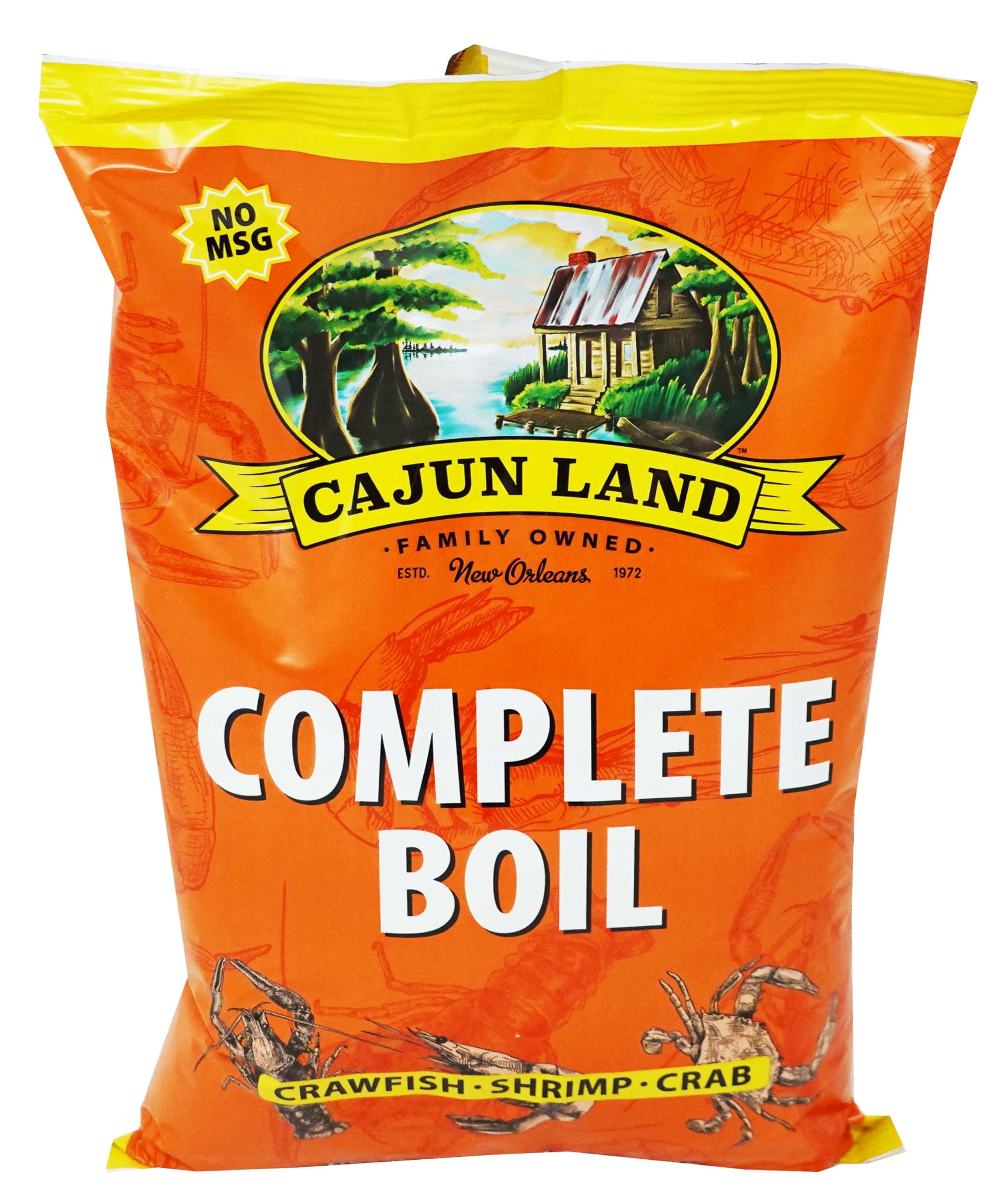 Cajun Land Crab Shrimp Crawfish HYZ01 Boil Complete 4 Lbs - Walmart.com