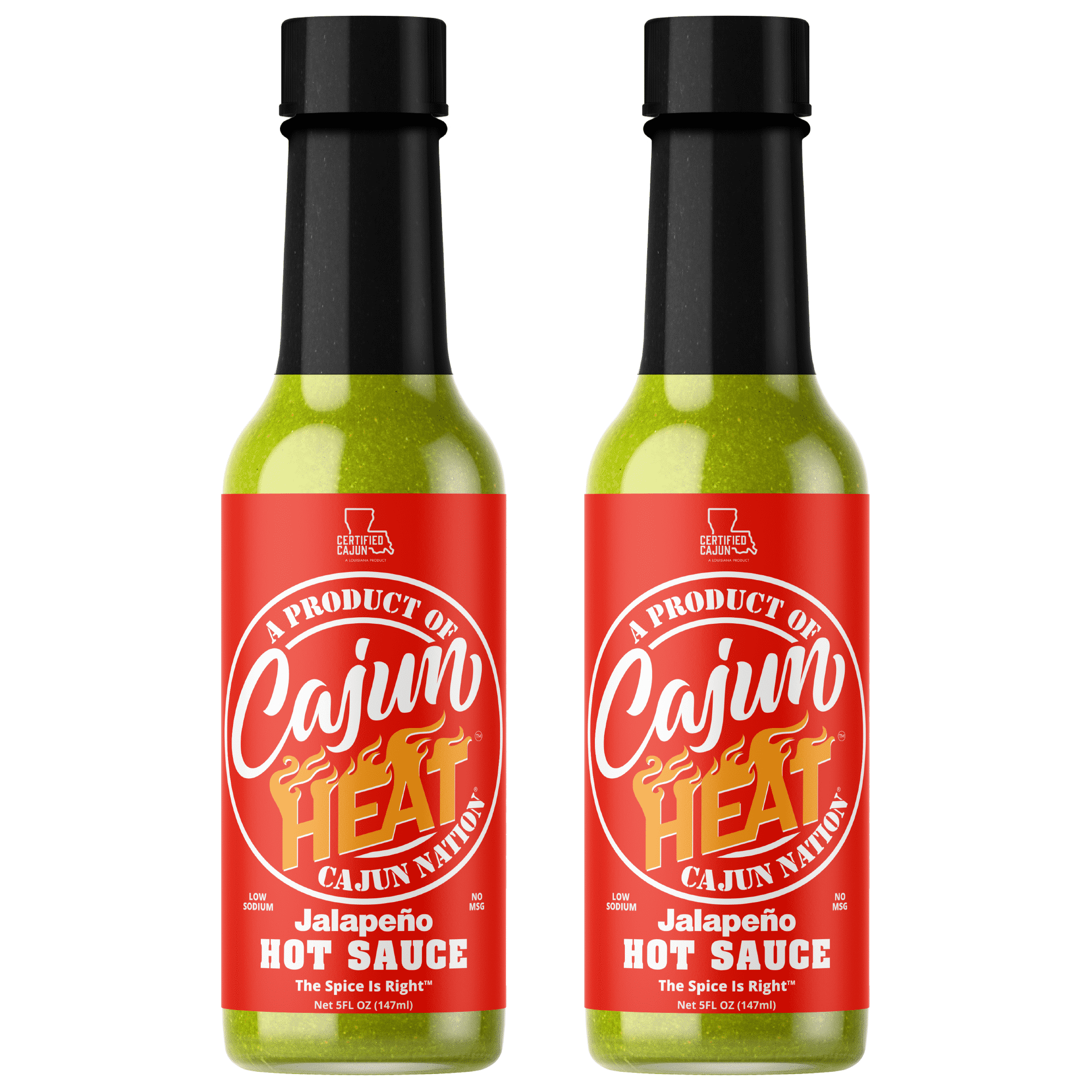 Cajun Nation Jalapeño Hot Sauce, 5 oz – Creamy Green Pepper Cajun Sauce ...