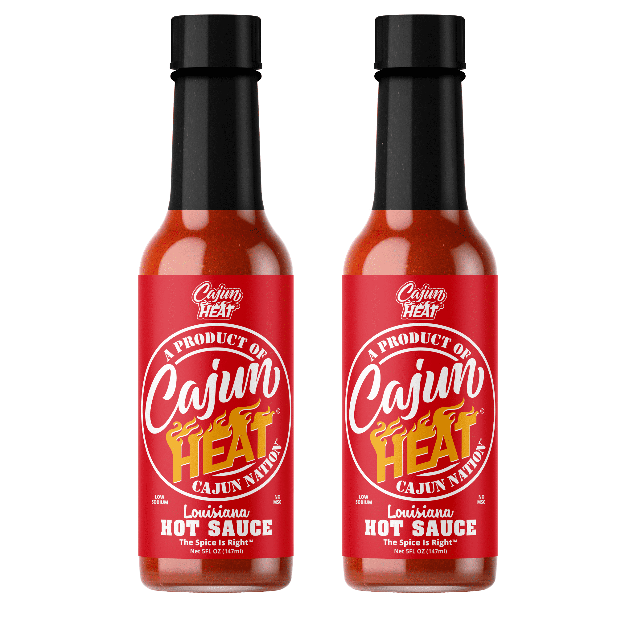Cajun Nation Louisiana Hot Sauce, 5 oz – Spicy Cajun-Style Condiment ...