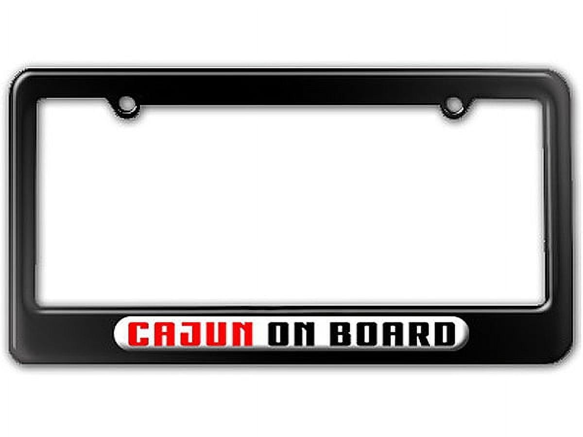 Cajun On Board - Louisiana New Orleans License Plate Frame - Walmart.com