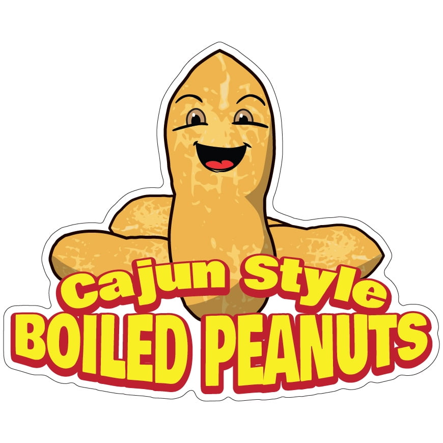 Cajun Style Boiled Peanuts 8" Decal Concession Stand Food Truck Sticker ...