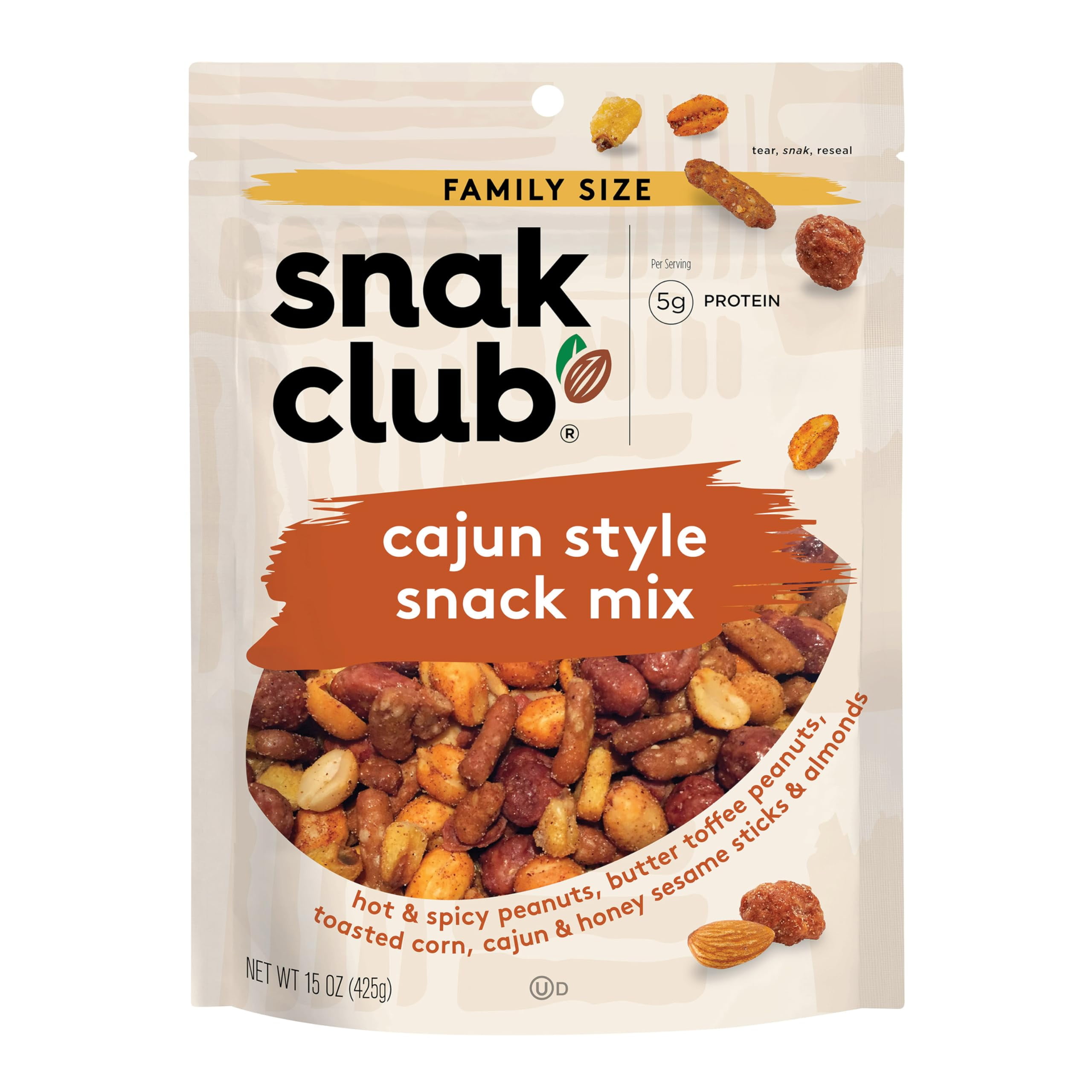 Cajun Style Snack Mix With Hot And Spicy Peanuts, Butter Toffee Peanuts ...