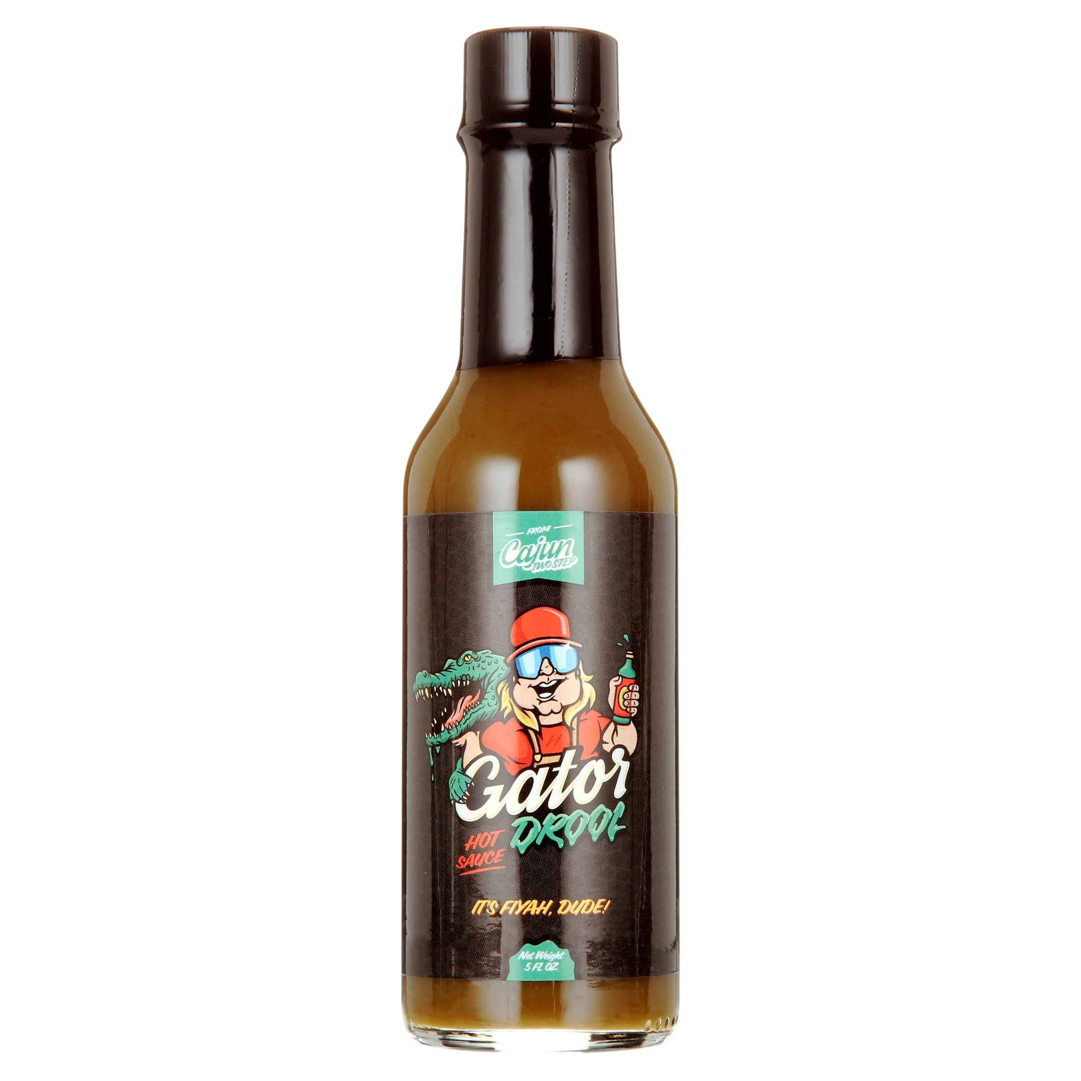 Cajun Two Step Gator Drool, Liquid Hot Sauce, Green Sauce, 5 oz Bottle ...