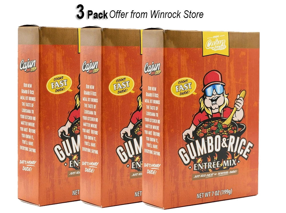 Cajun Two Step Gumbo 7.0 oz Ready to Eat Box Rice Dinner (3 Pack) Offer ...