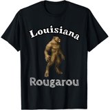 Cajun culture folklore Louisiana Rougarou werewolf gift T-Shirt Size S ...