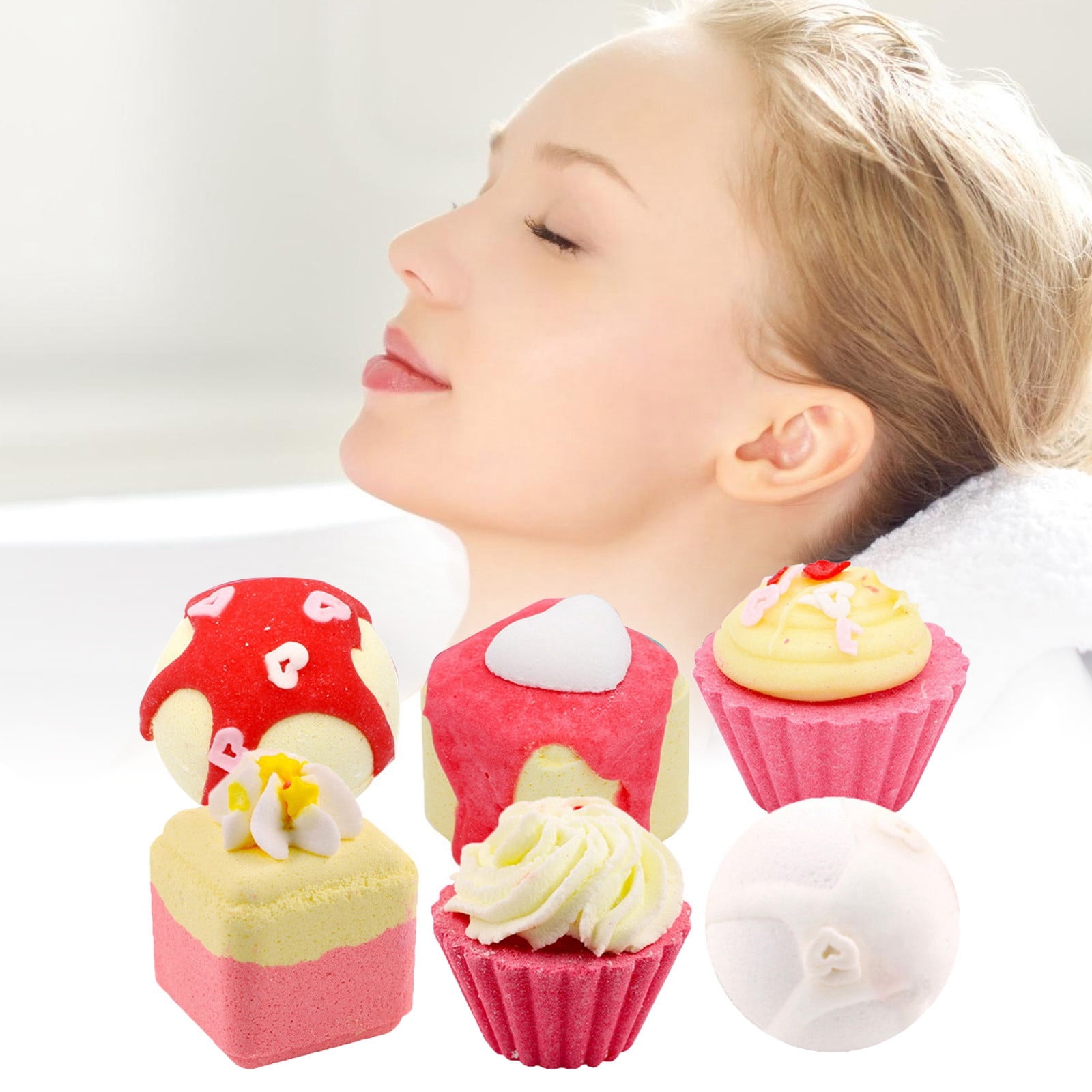 Cake 6 Shapes Bath With Assorted Bombs Girlfirend Bombs Bombs Bath Set ...
