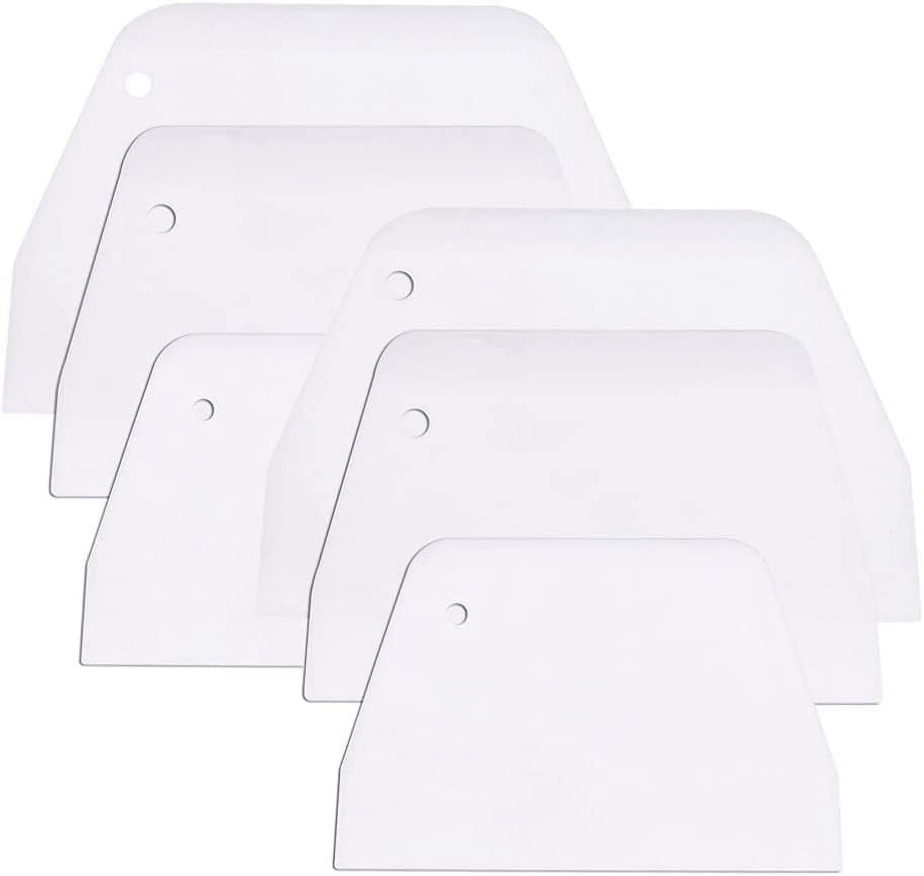 Cake 6pcs Dough Scraper Bowl Scraper Food Dough Cutter Plastic Scraper ...