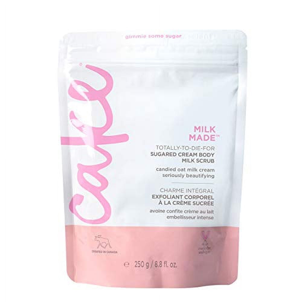 Cake Beauty Milk Made Vegan Body Sugar Scrub- Shea Butter, Candied Oat ...