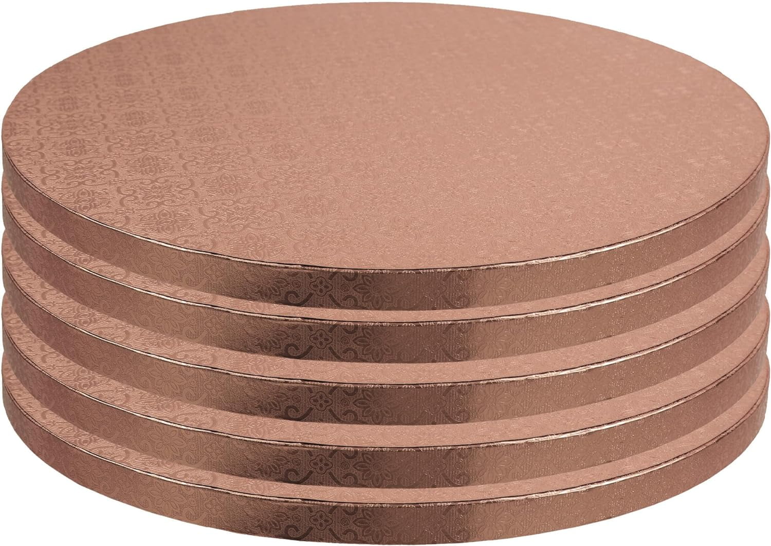 Cake Board, Rose Gold Foil Round Cake Circles with Gorgeous Design ...