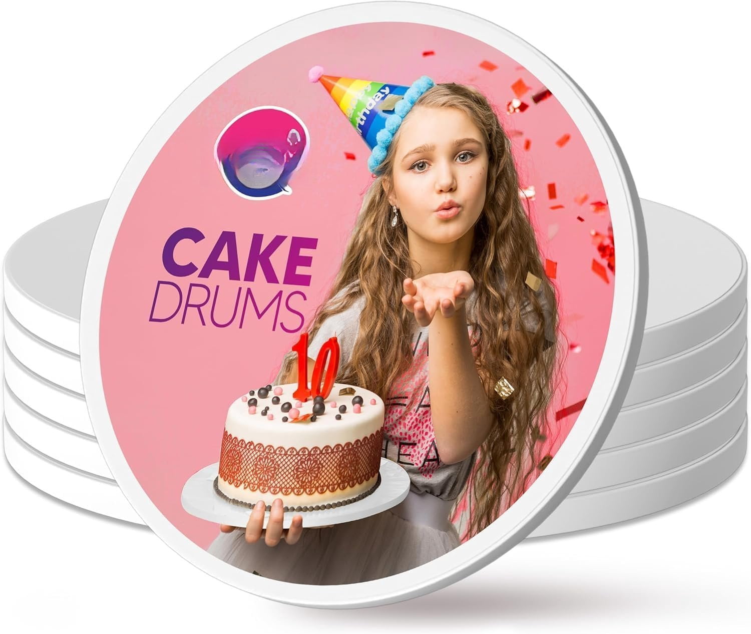 Cake Boards - 14 Inch Cake Drum - Smooth-Edged 14 Inch Cake Drum ...
