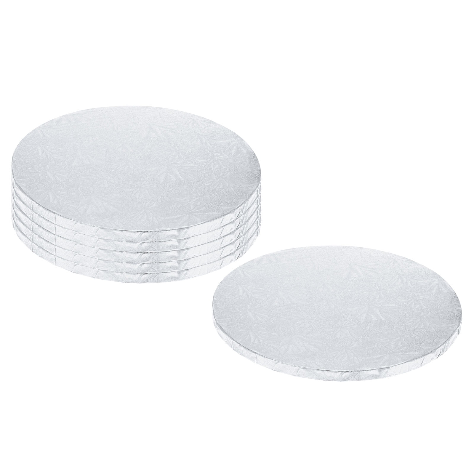 Cake Boards, 6 Pack 10 Inch - Cardboard Cake Drums, 1/2" Thick Round ...