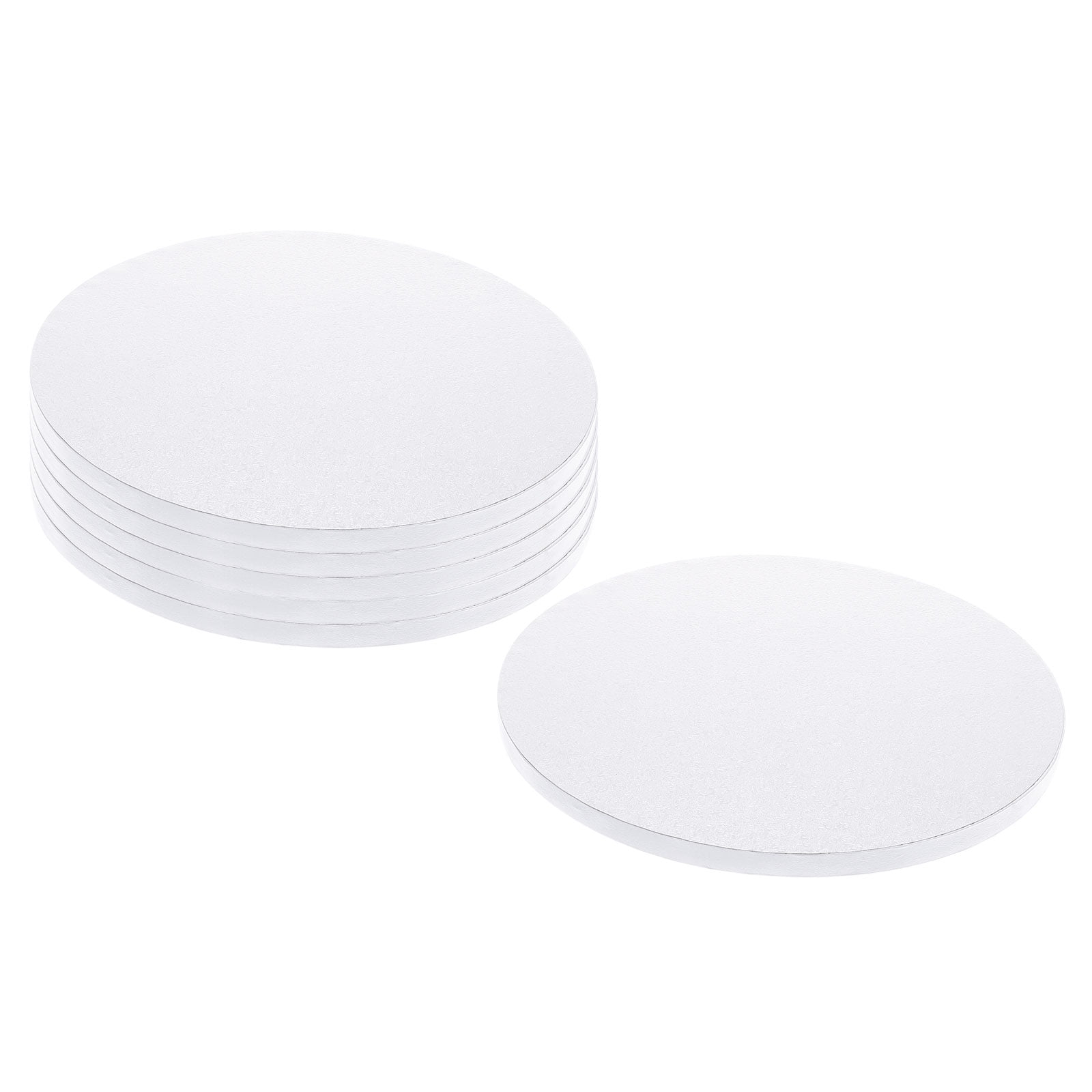 Cake Boards, 6 Pack 10 Inch - Cardboard Cake Drums, 1/2" Thick Round ...