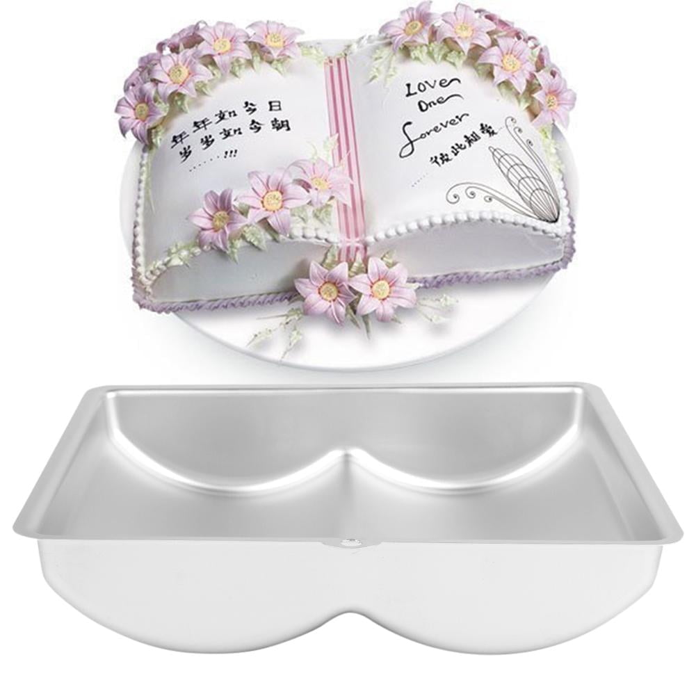 Bakeware: Book Shape Cake Pan, Non-Toxic Aluminum Alloy for Home Baking ...