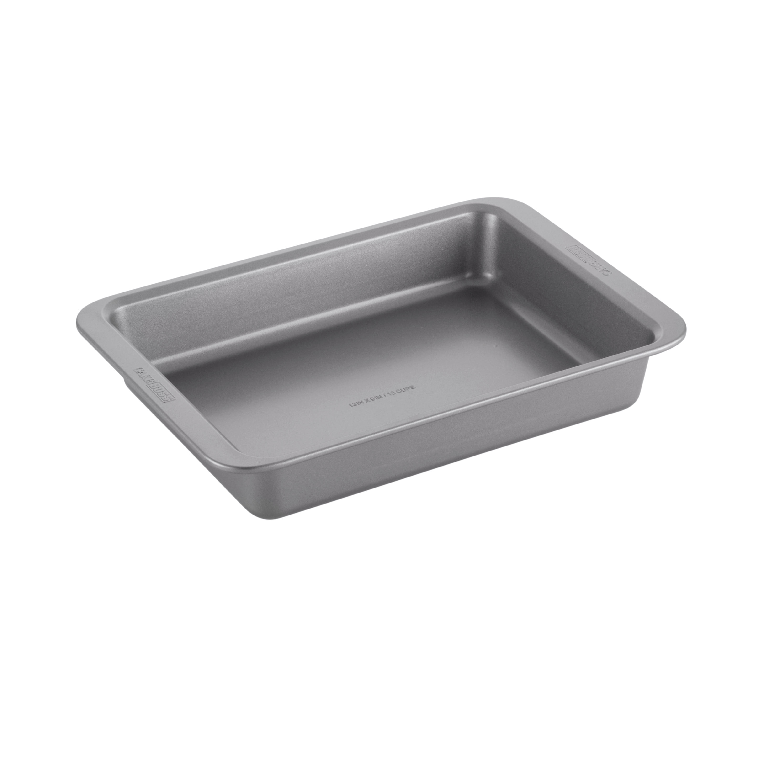 Cake Boss Basics Nonstick Bakeware 9-Inch by 13-Inch Cake Pan, Gray ...