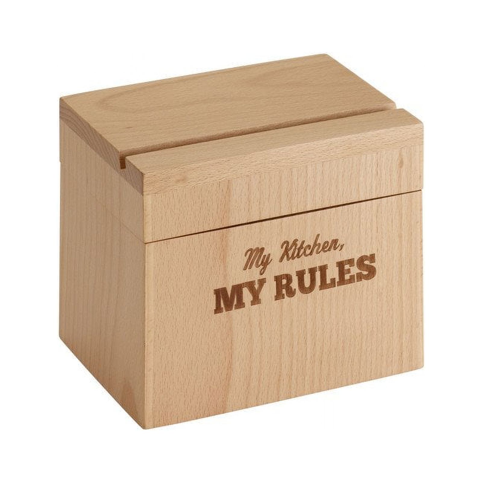 Cake Boss Countertop Accessories Beechwood Recipe Box - Walmart.com