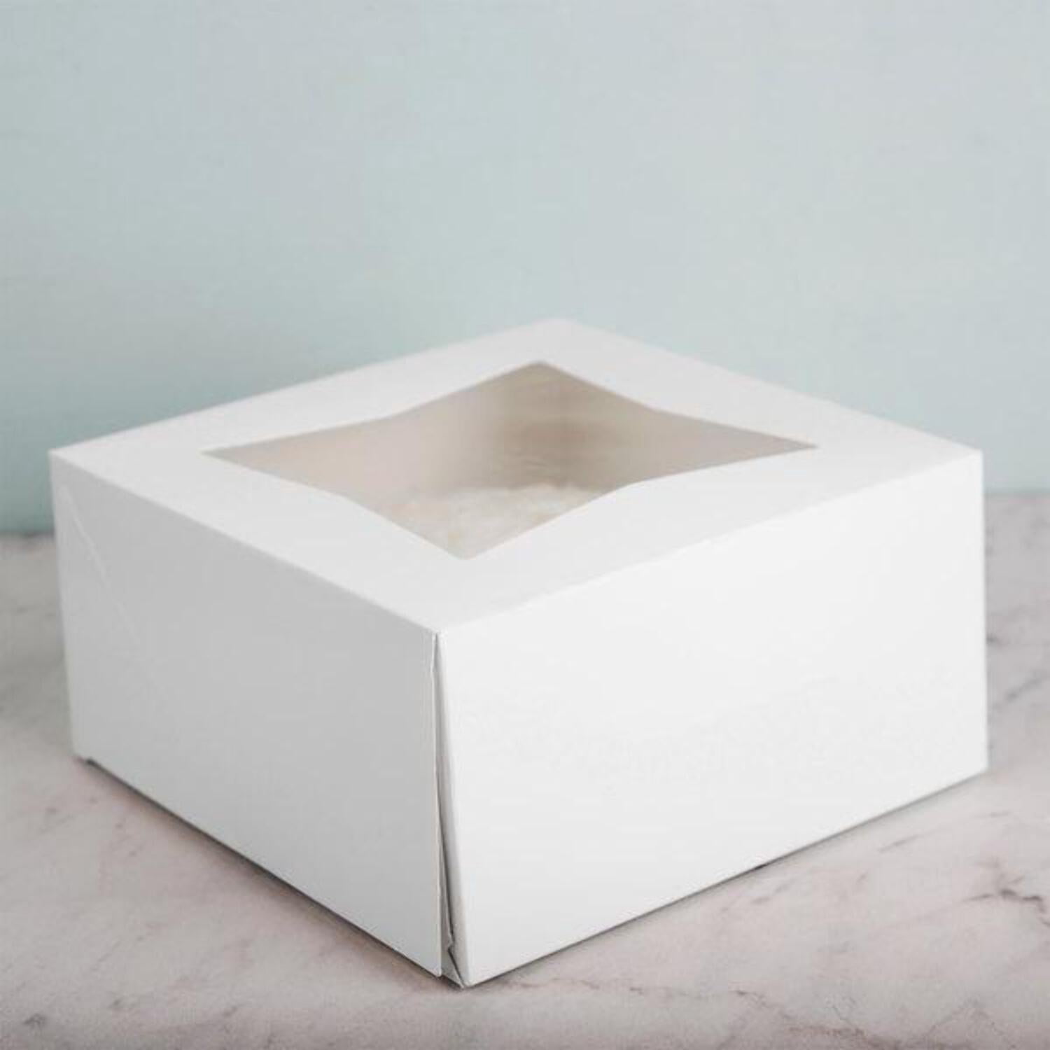 Cake Box - 8x8x4 - Window Box - 6ct or 12ct - Walmart.com
