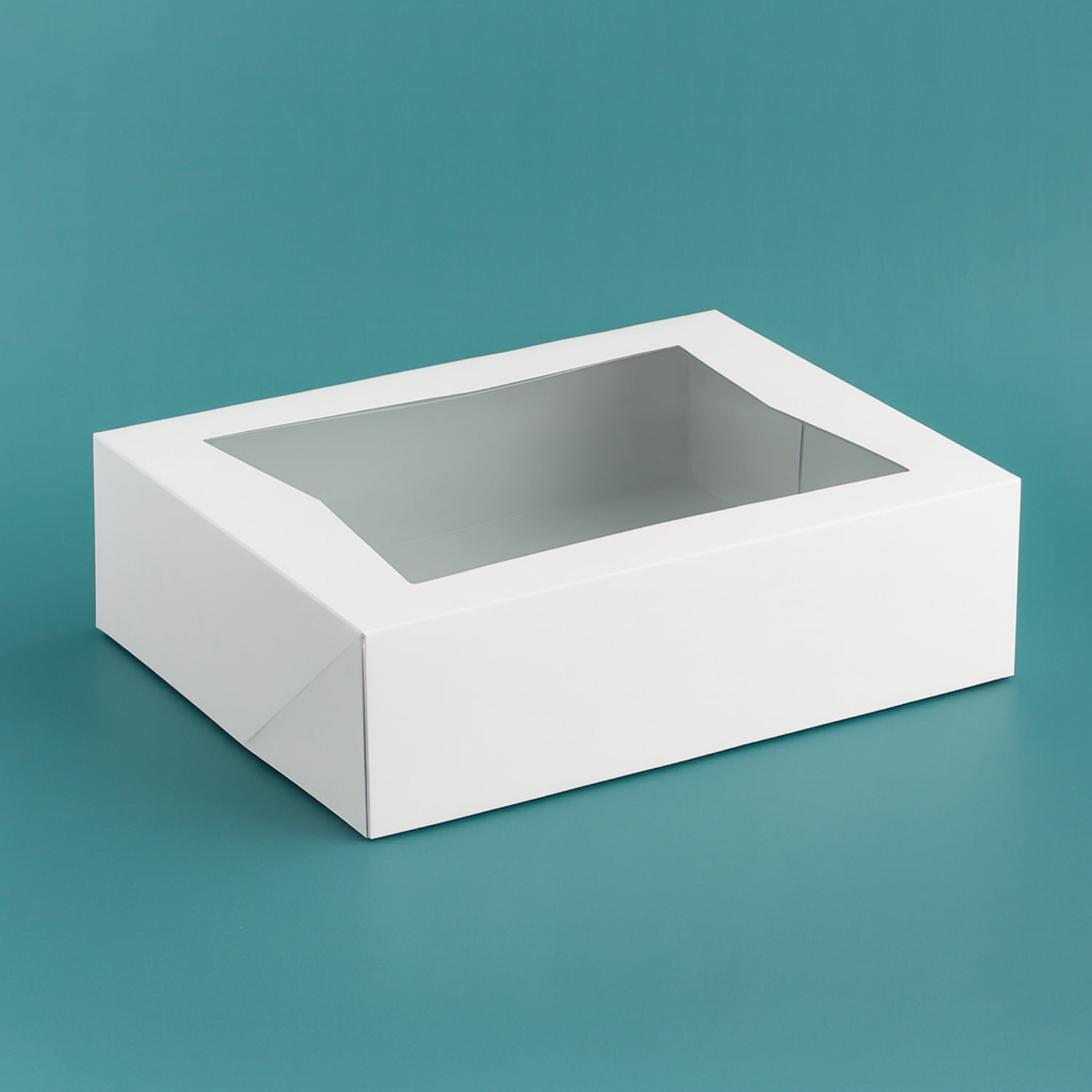 Cake Box - Small 1/4 Sheet - 14x10x4 - Window 12ct - Walmart.com