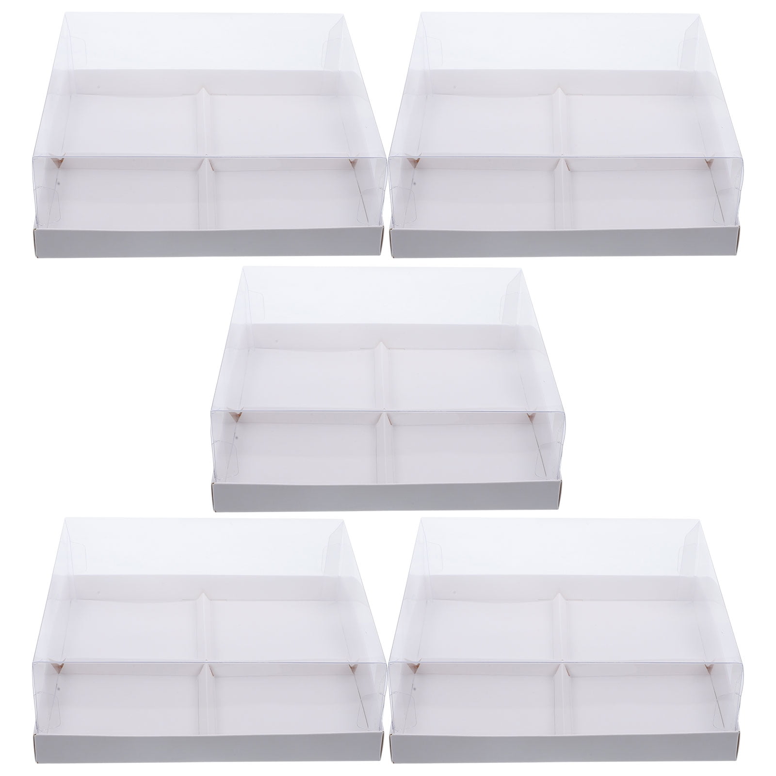 5pcs Clear Bakery Boxes for Cupcakes Muffins Donuts - Walmart.com