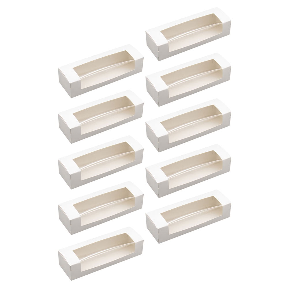 Cake Boxes Cookie 10 Pcs Dessert Holder Cookies Window Transparent ...