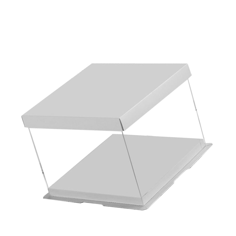 NIAIZEK Transparent Square Cake Box PET Material for Home Use Versatile ...