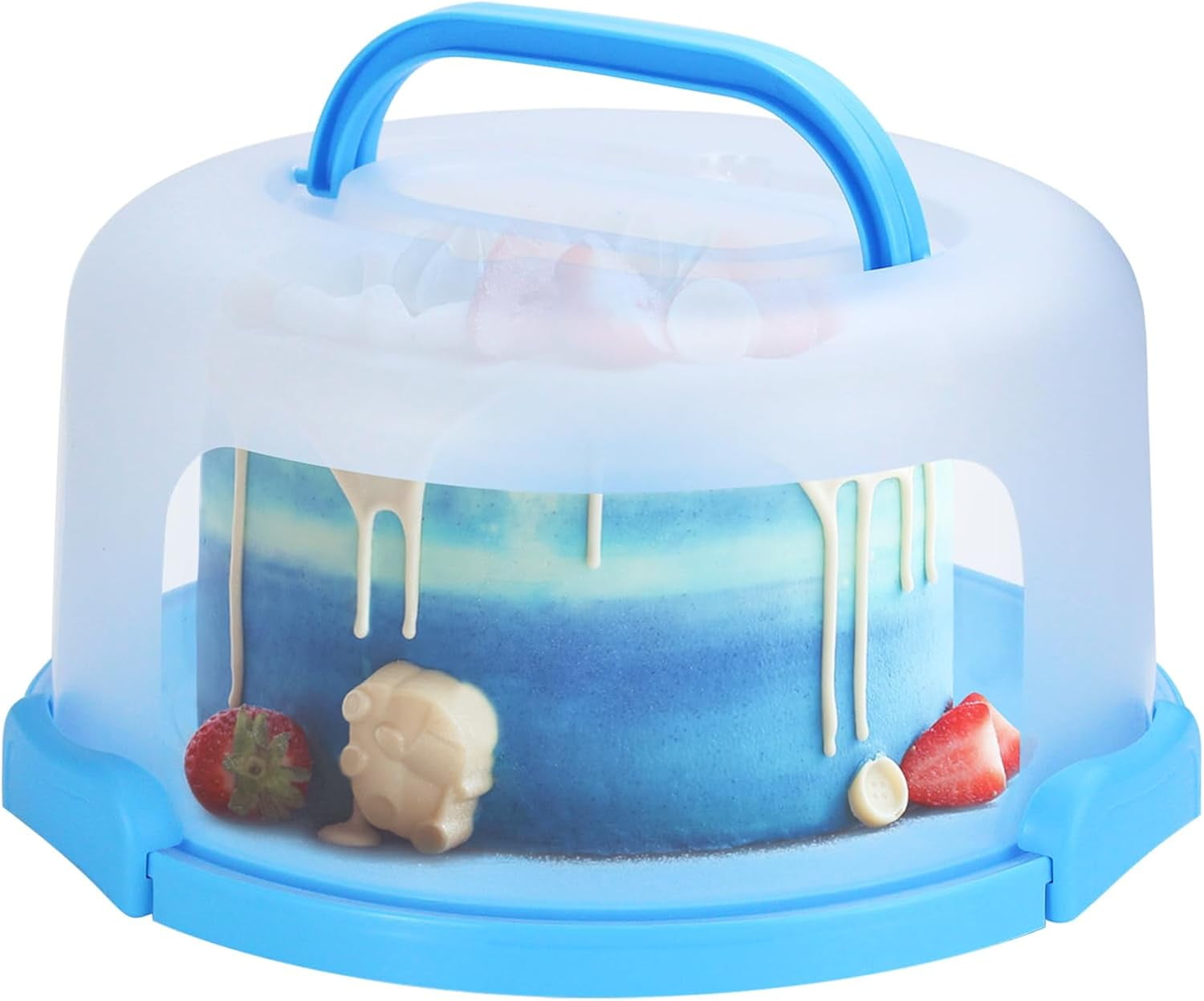cake carrier with lid and handle, fit 10’’ cake stand with lid, cake ...