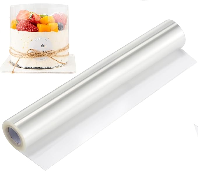 Cake Collar, 12 x 394 Inch Acetate Sheets for Baking, Transparent ...
