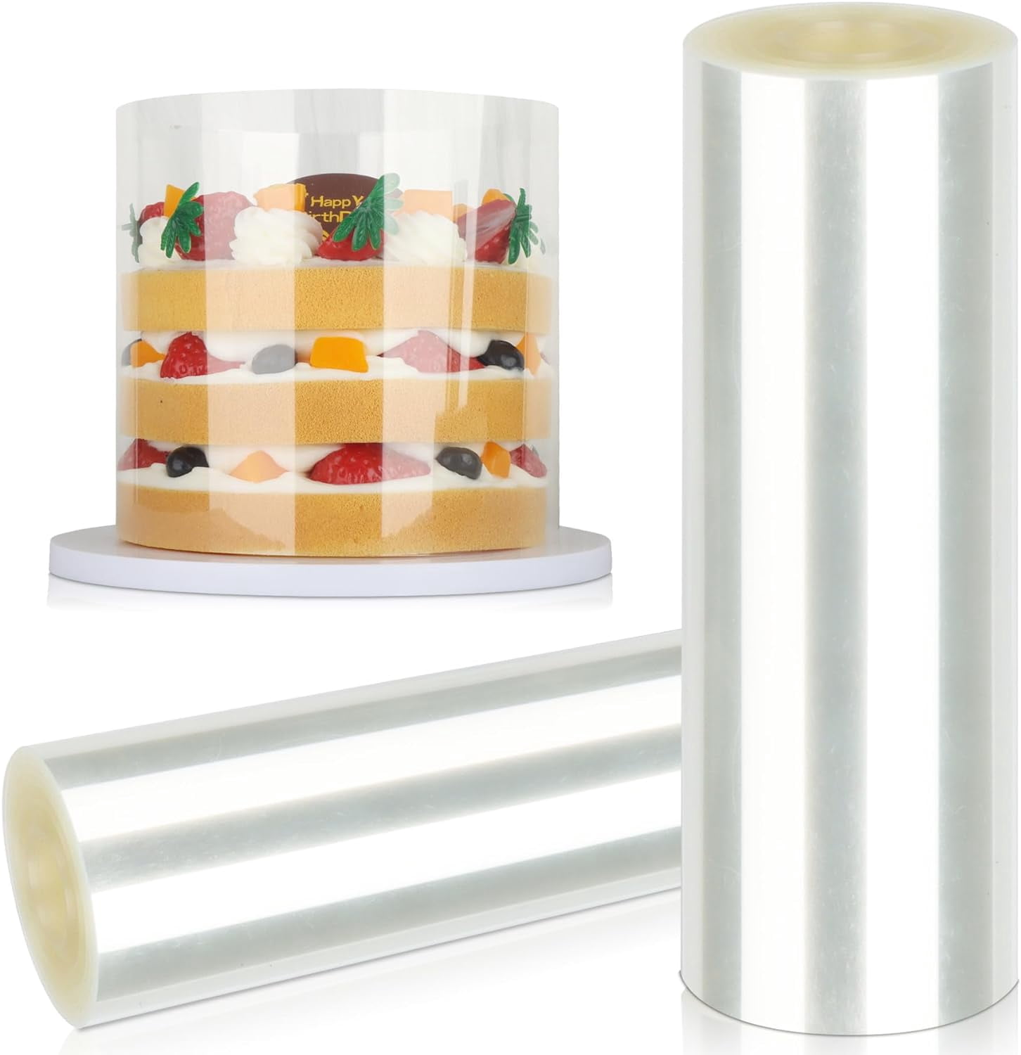 Cake Collar - 6 x 394inch/1 Roll-Transparent Acetate Cake Roll ...